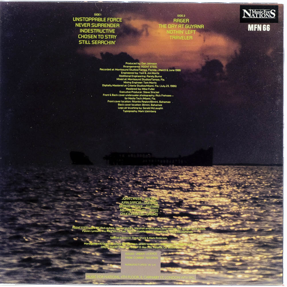 Agent Steel - Unstoppable Force - Raw Music Store