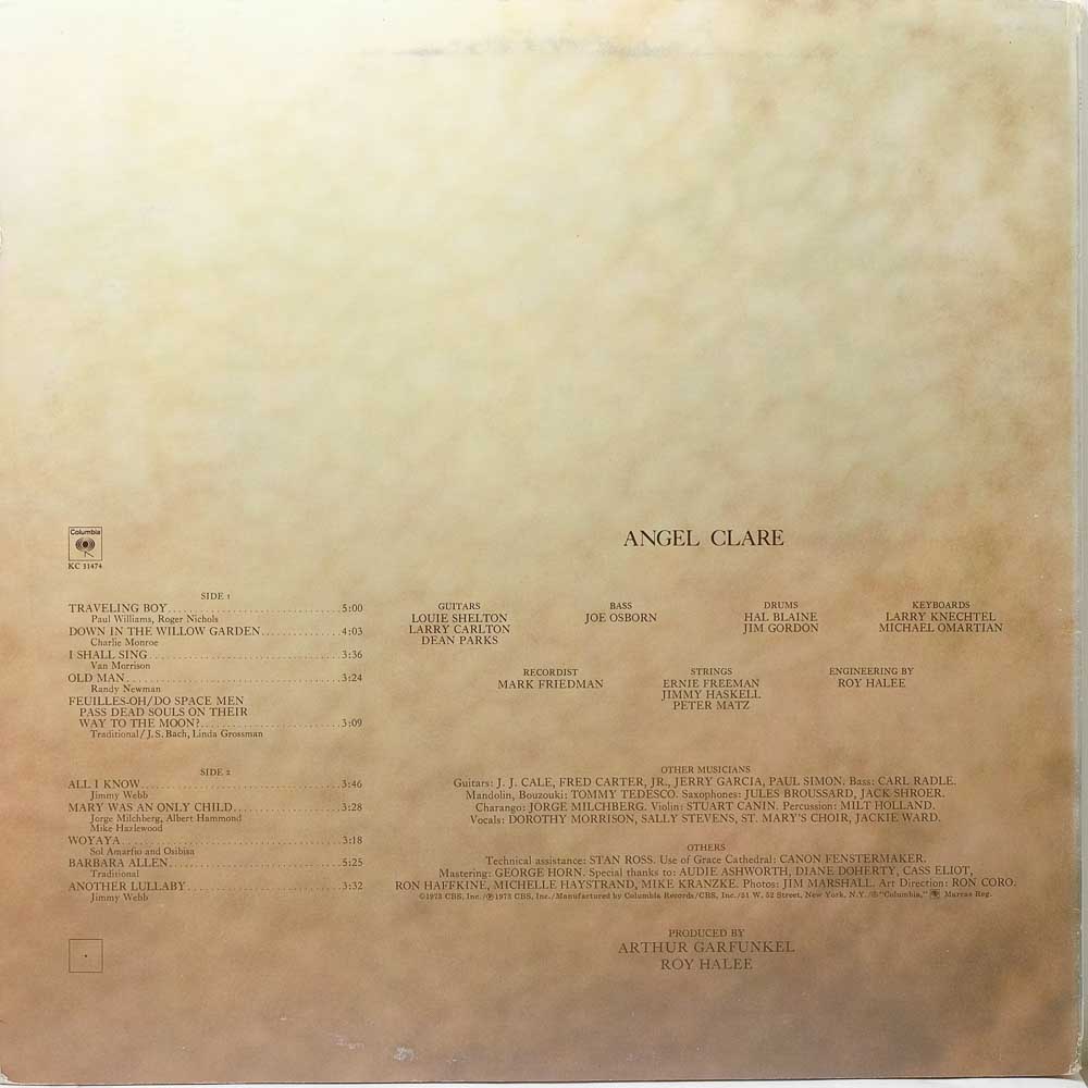 Art Garfunkel - Angel Clare - Raw Music Store