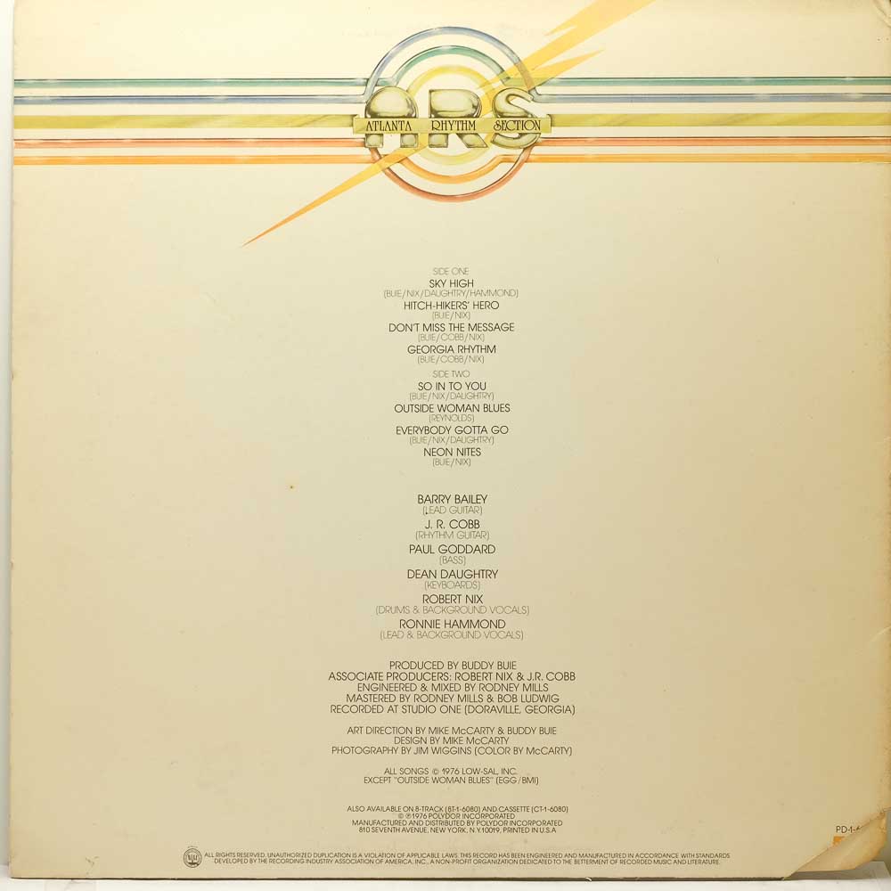 Atlanta Rhythm Section - A Rock And Roll Alternative - Raw Music Store