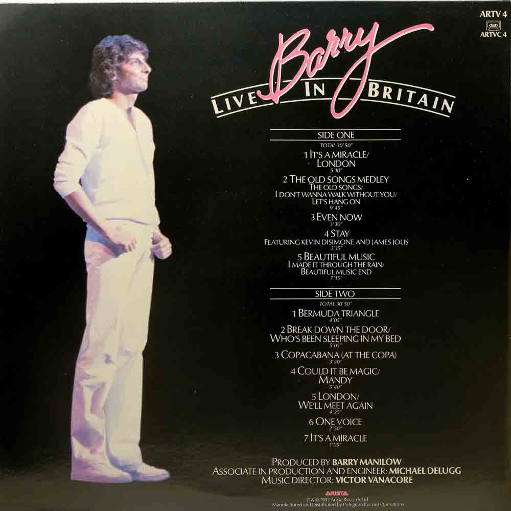 Barry Manilow - Barry Live In Britain - Raw Music Store