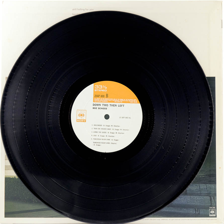 Boz Scaggs = Boz Scaggs - Down Two Then Left - Raw Music Store