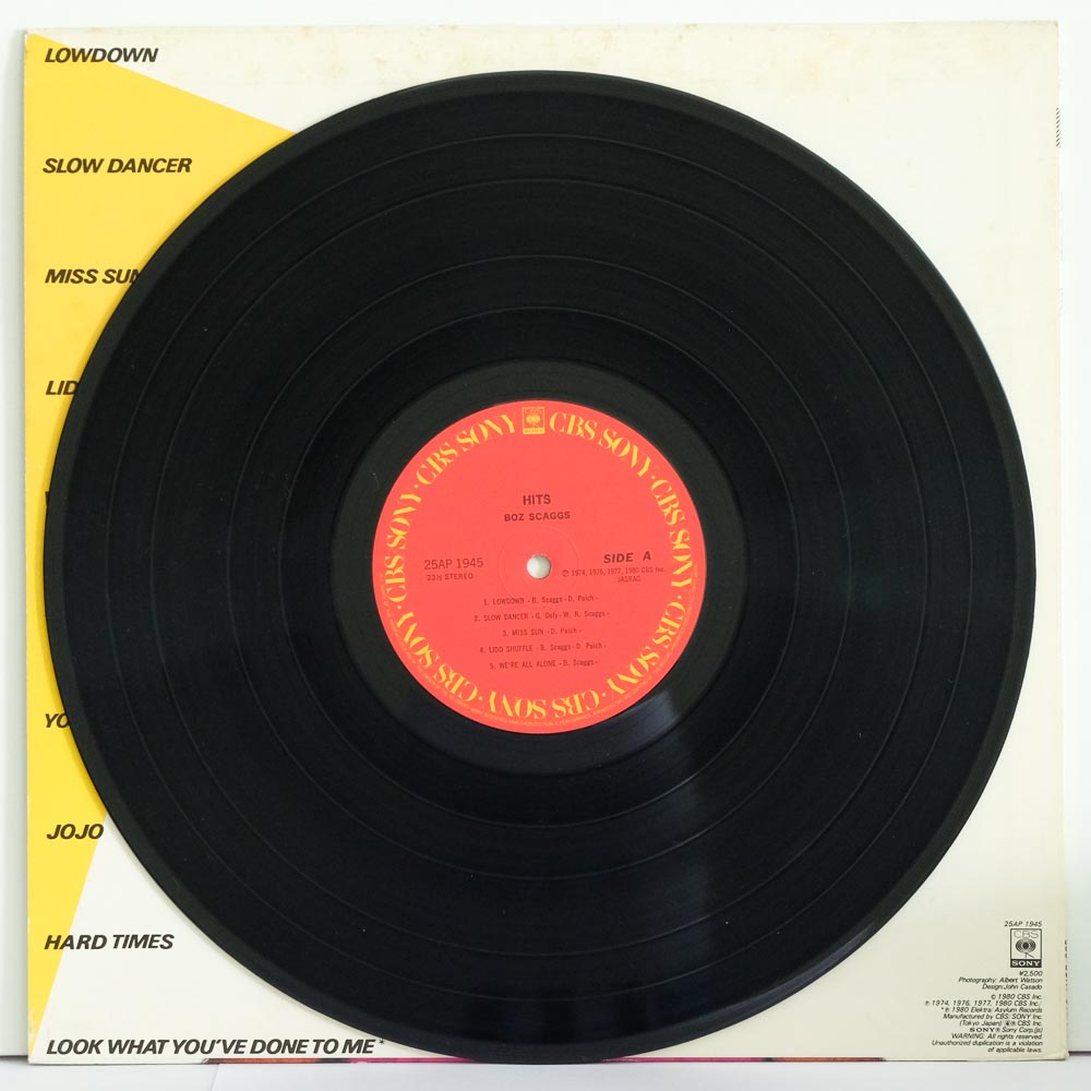 Boz Scaggs - Hits! - Raw Music Store