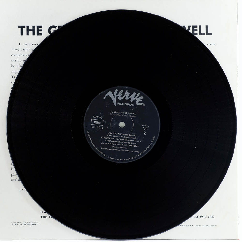 Bud Powell The Genius Of Bud Powell Raw Music Store