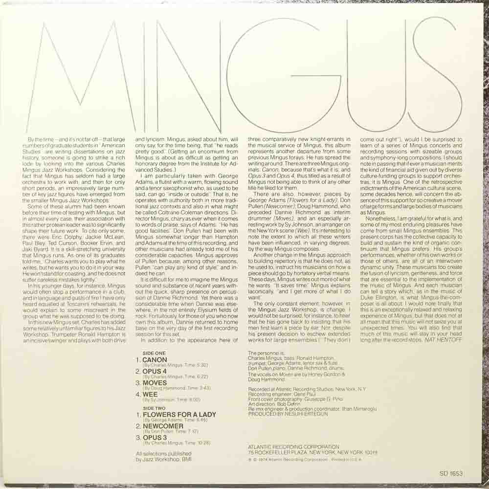 Charles Mingus - Mingus Moves - Raw Music Store