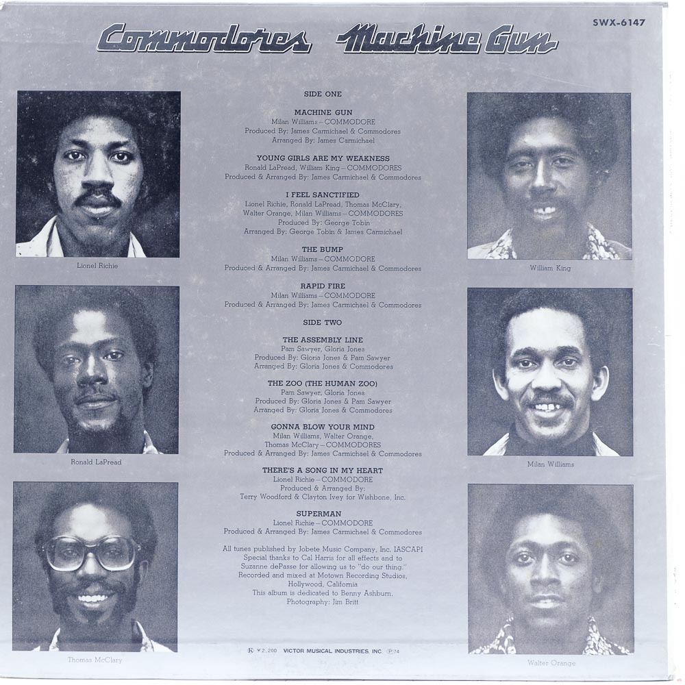 Commodores - Machine Gun - Raw Music Store