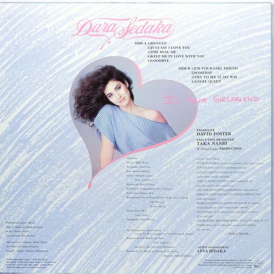 Dara Sedaka - I'm Your Girl Friend - Raw Music Store