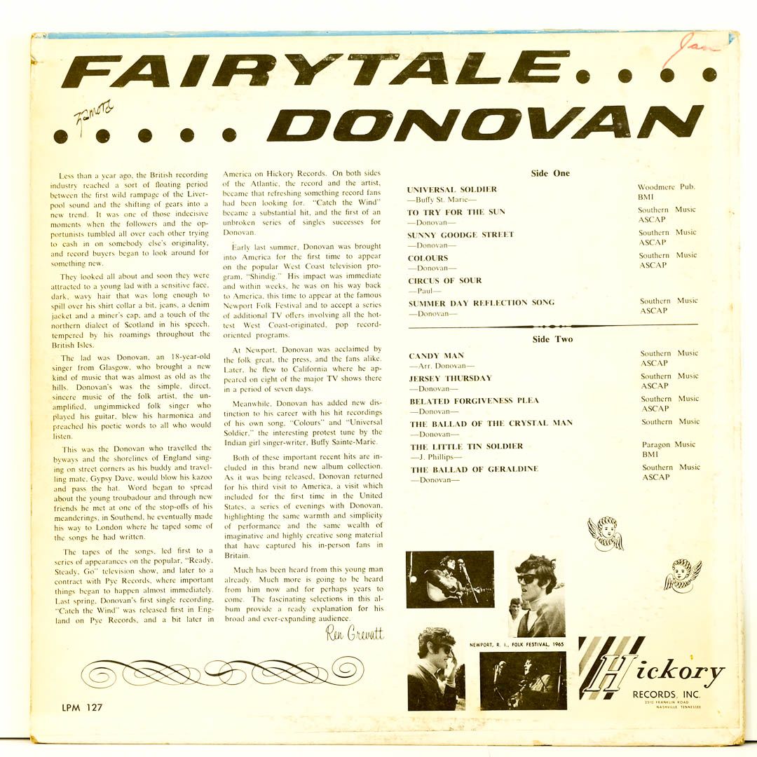Donovan - Fairytale - Raw Music Store