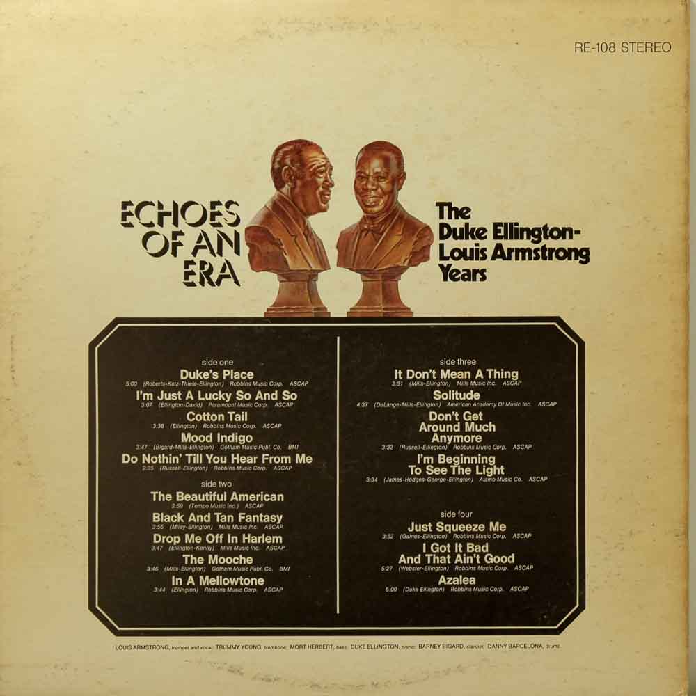 Duke Ellington, Louis Armstrong - The Duke Ellington-Louis Armstrong ...