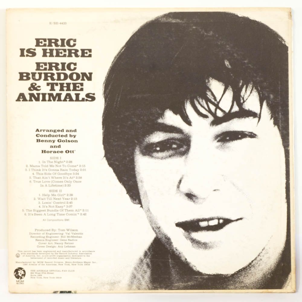 Eric Burdon & The Animals - Eric Is Here - Raw Music Store
