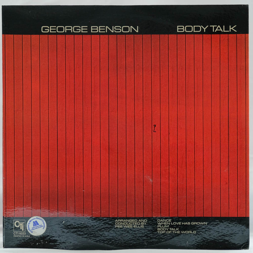 George Benson - Body Talk - Raw Music Store