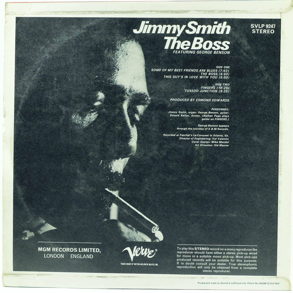 Jimmy Smith - The Boss - Raw Music Store