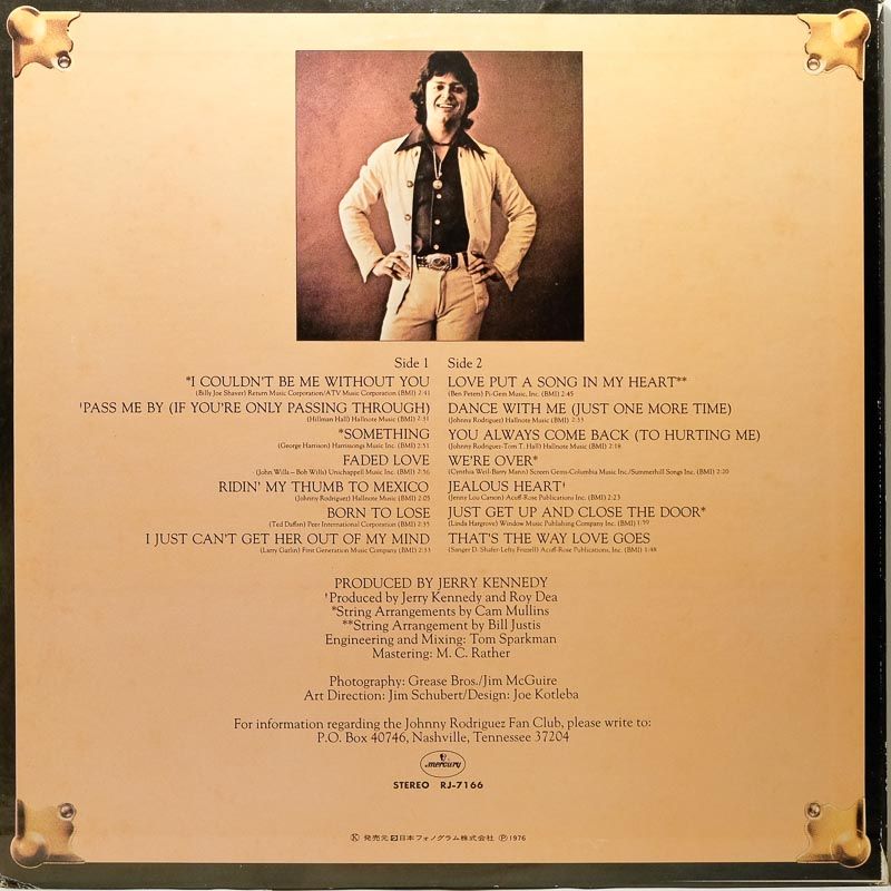 Johnny Rodriguez - The Greatest Hits Of Johnny Rodriguez - Raw Music Store