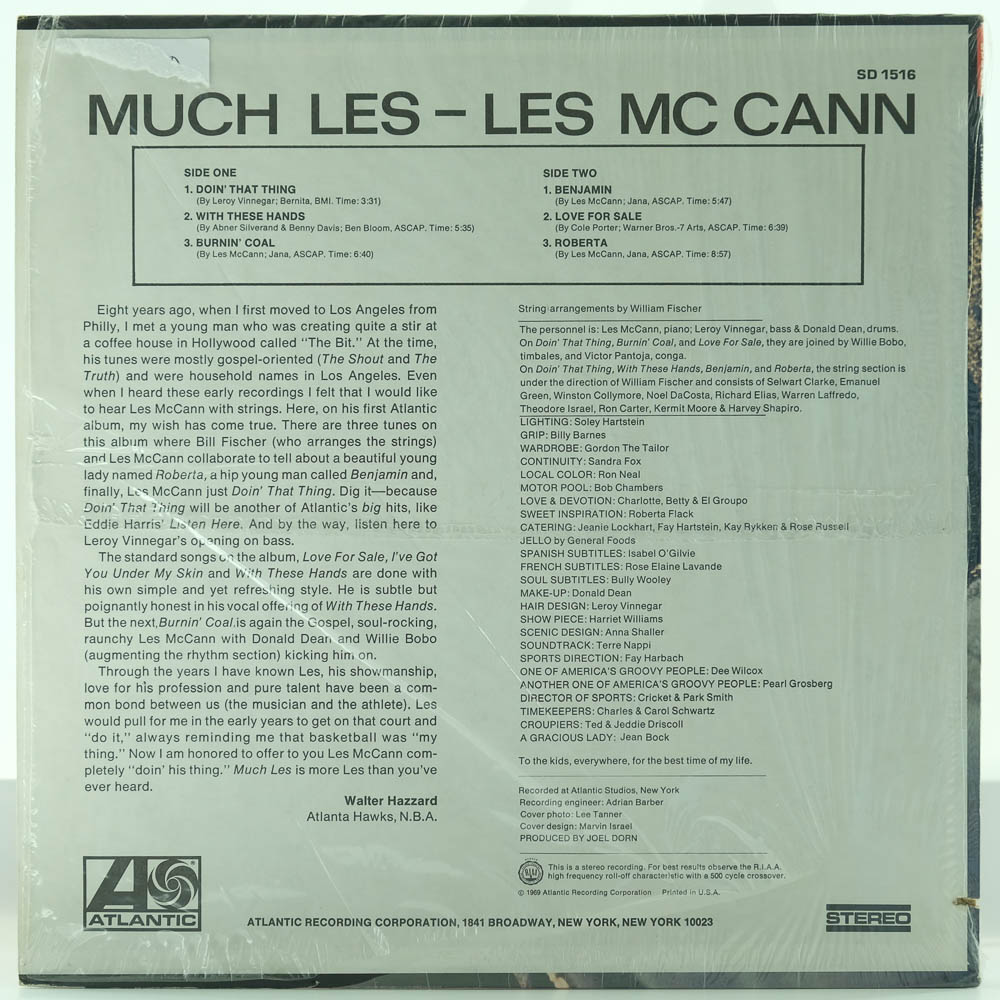 Les McCann - Much Les - Raw Music Store