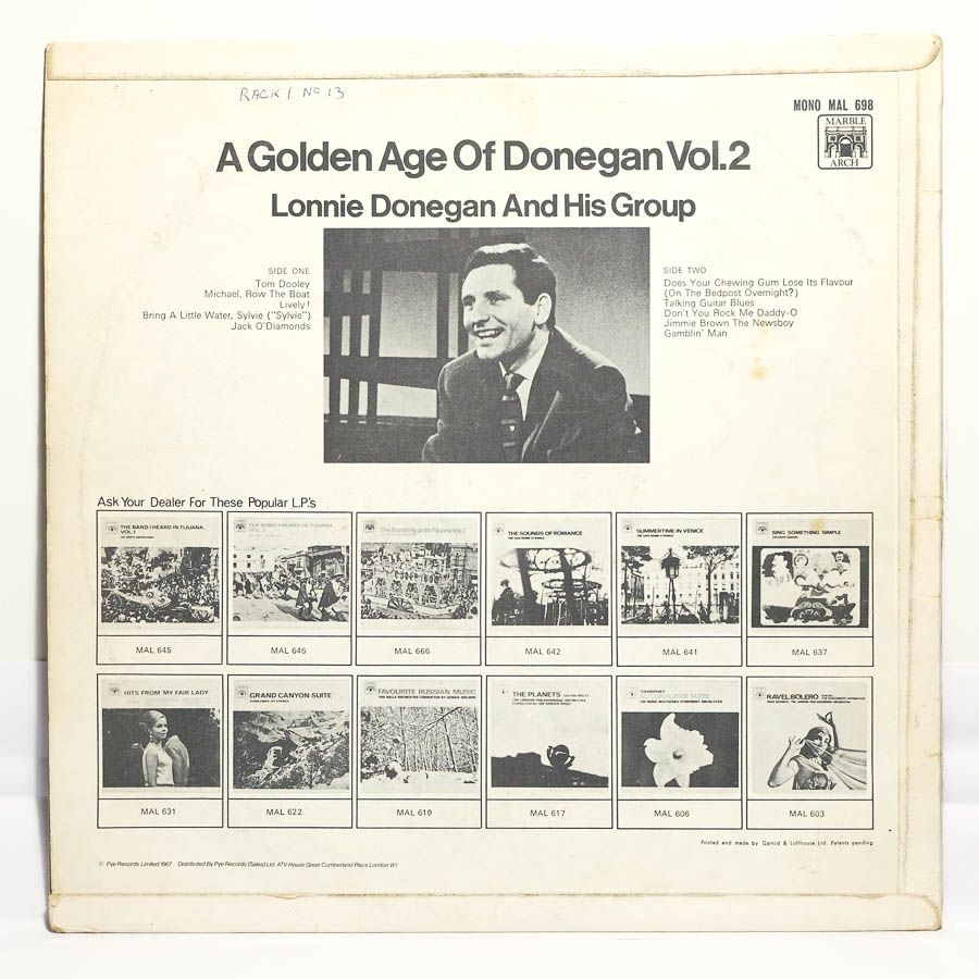 Lonnie Donegan's Skiffle Group - A Golden Age Of Donegan Vol.2 - Raw ...
