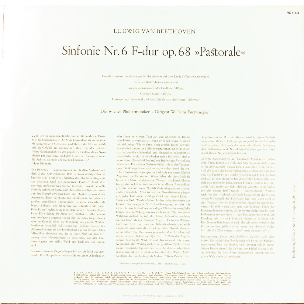 Ludwig van Beethoven - Wilhelm Furtwangler - Wiener Philharmoniker ...