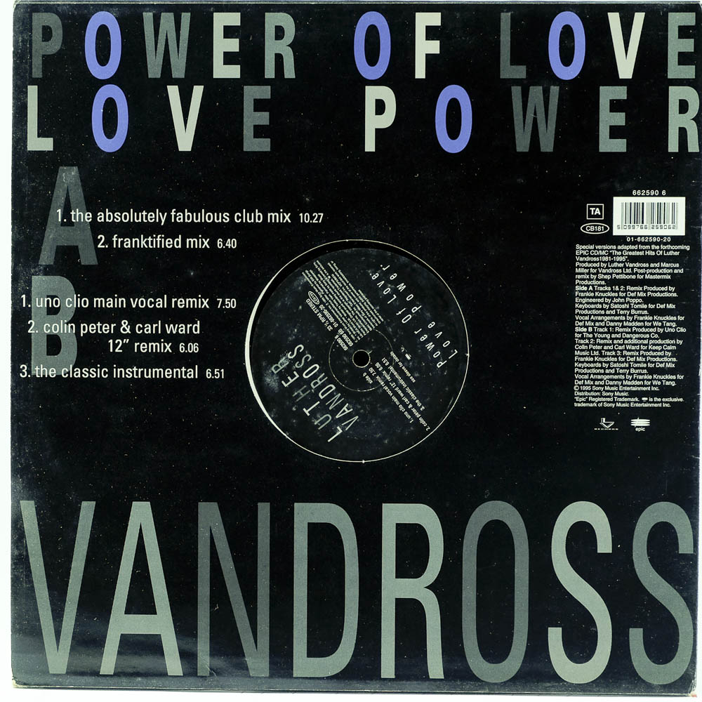 Luther Vandross - Power Of Love / Love Power - Raw Music Store