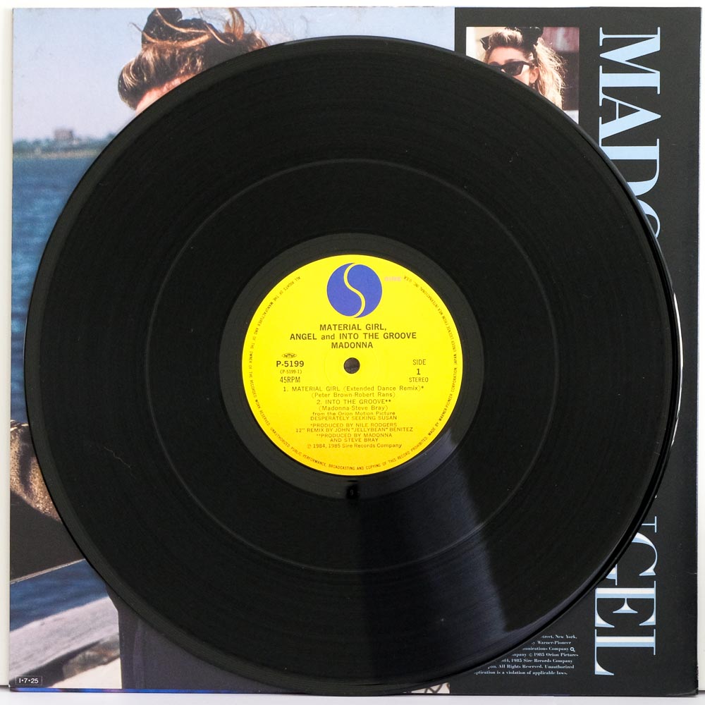 Madonna - Material Girl, Angel And Into The Groove - Raw Music Store