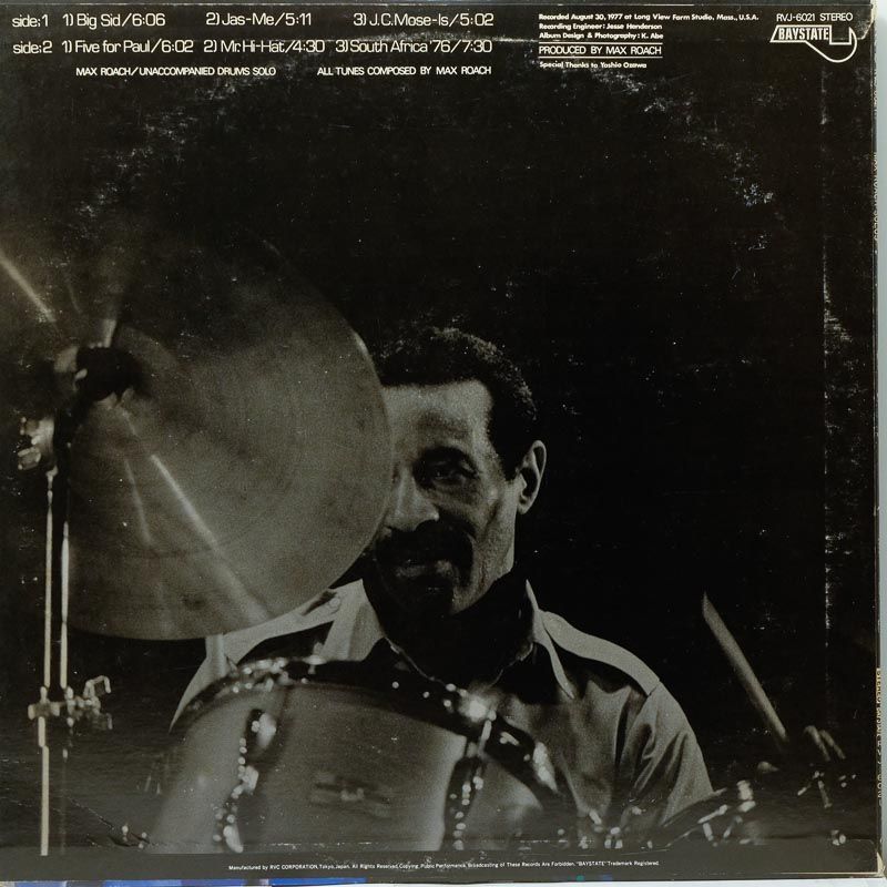 Max Roach - Solos - Raw Music Store