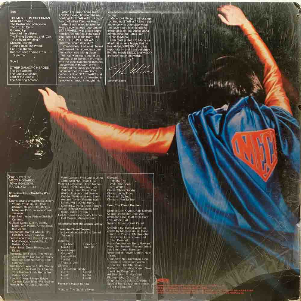 Meco Monardo - Superman And Other Galactic Heroes - Raw Music Store