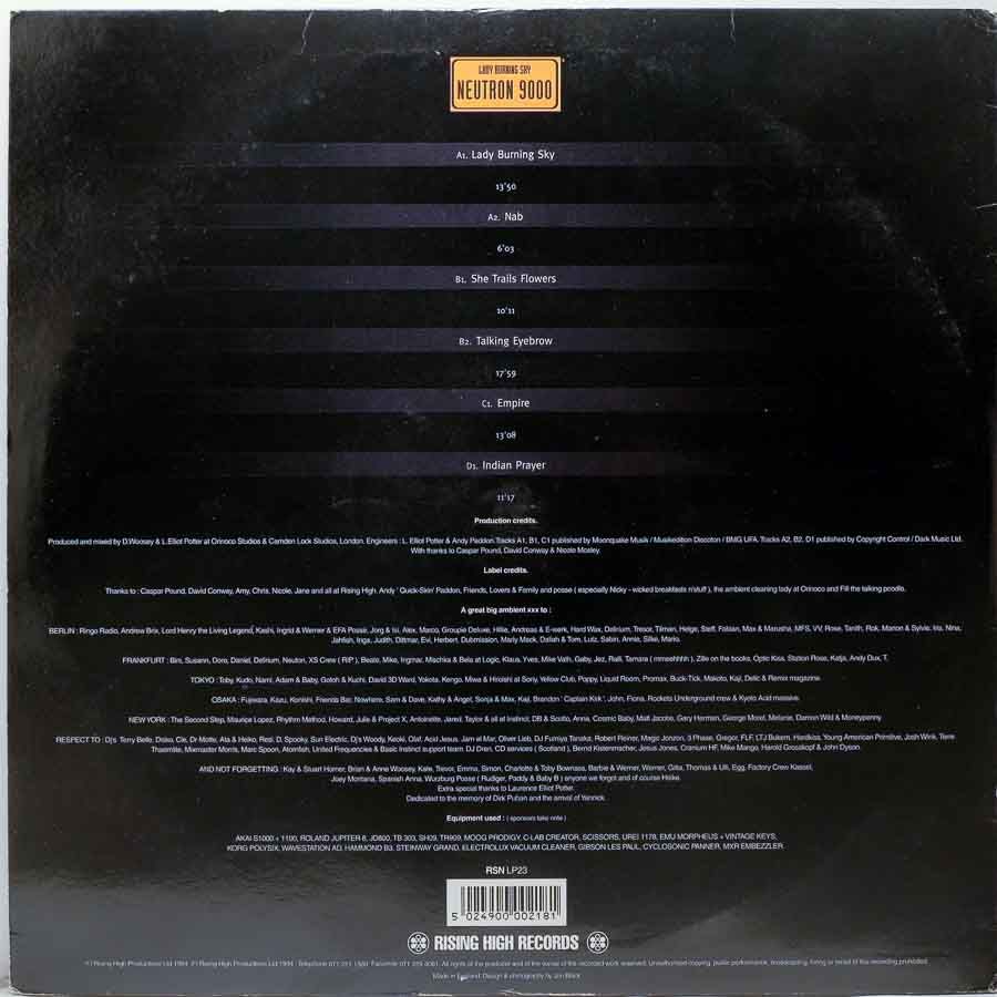 Neutron 9000 - Lady Burning Sky - Raw Music Store