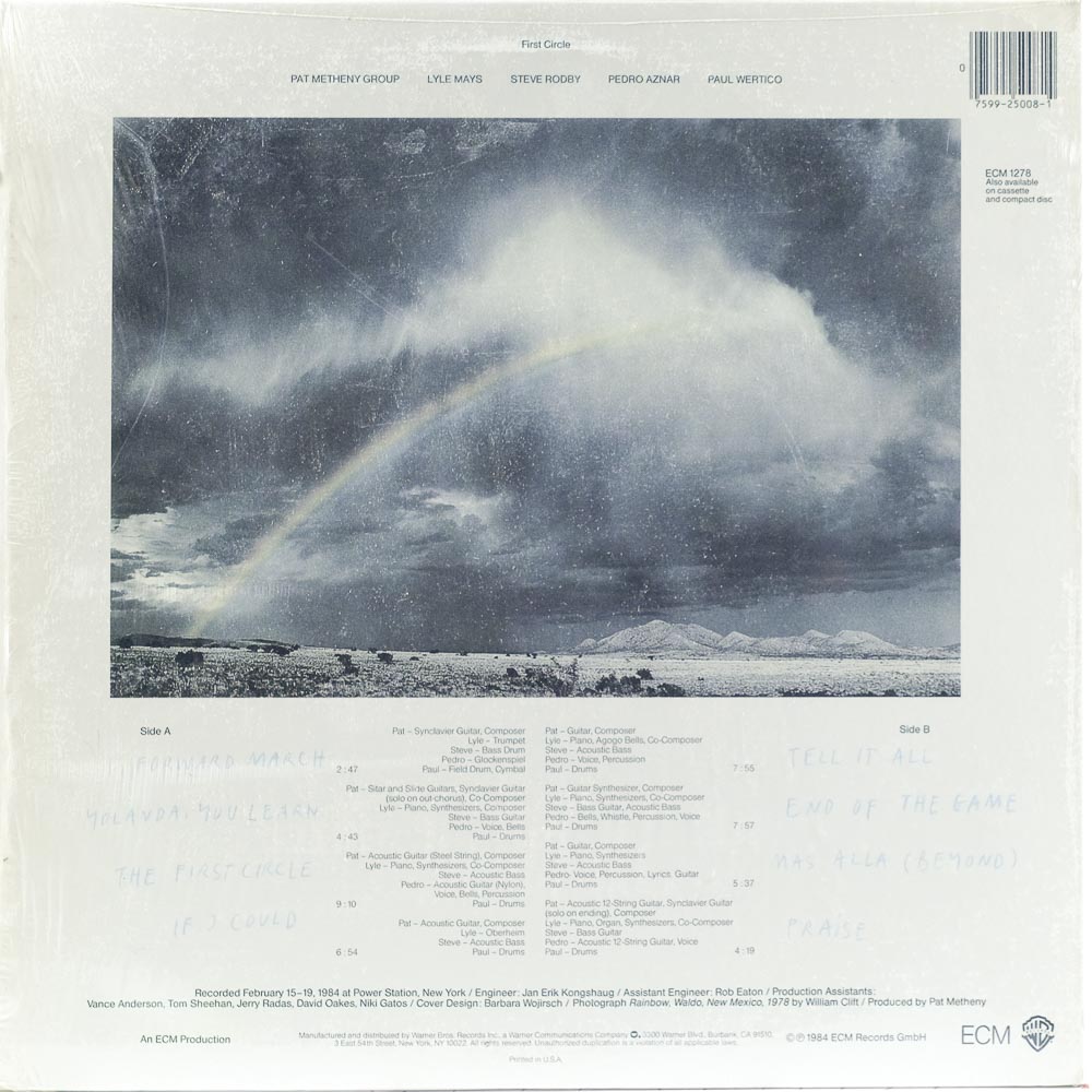 Pat Metheny Group - First Circle - Raw Music Store