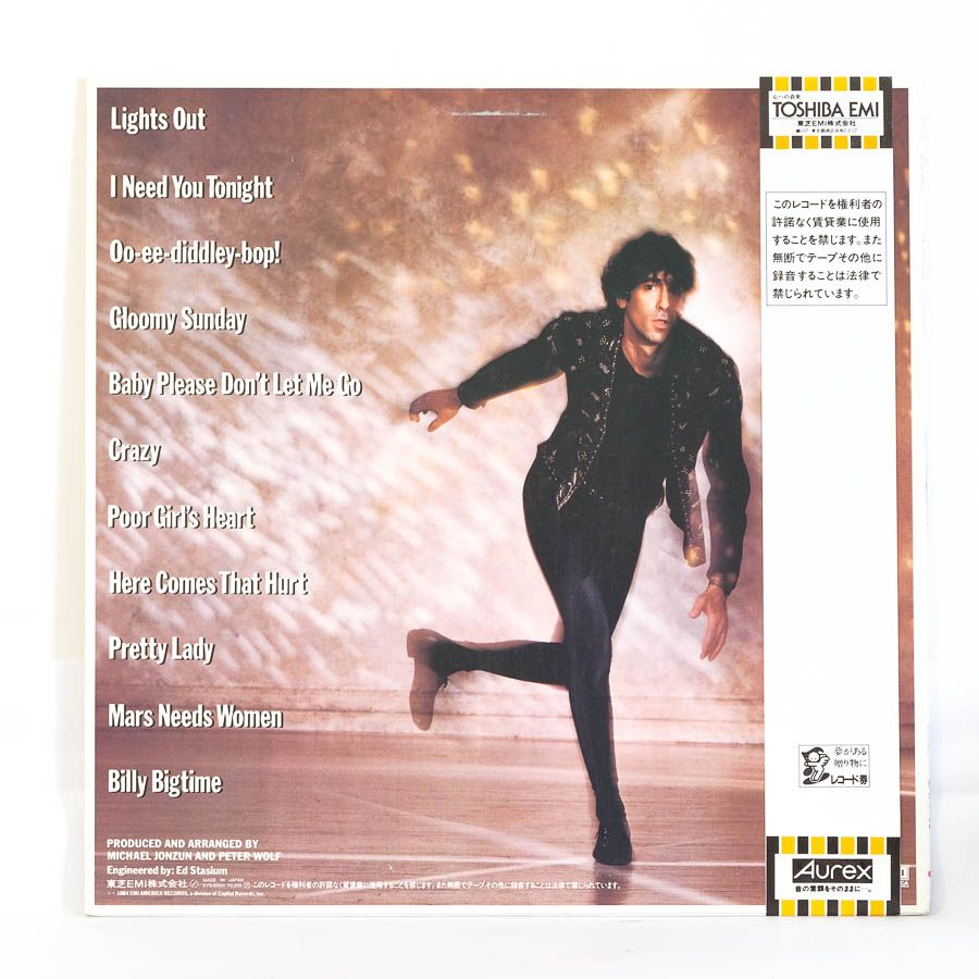 Peter Wolf - Lights Out - Raw Music Store