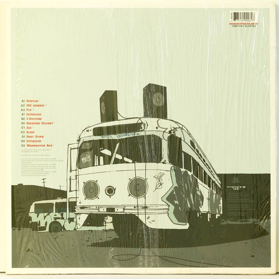 Push Button Objects - Ghetto Blaster - Raw Music Store