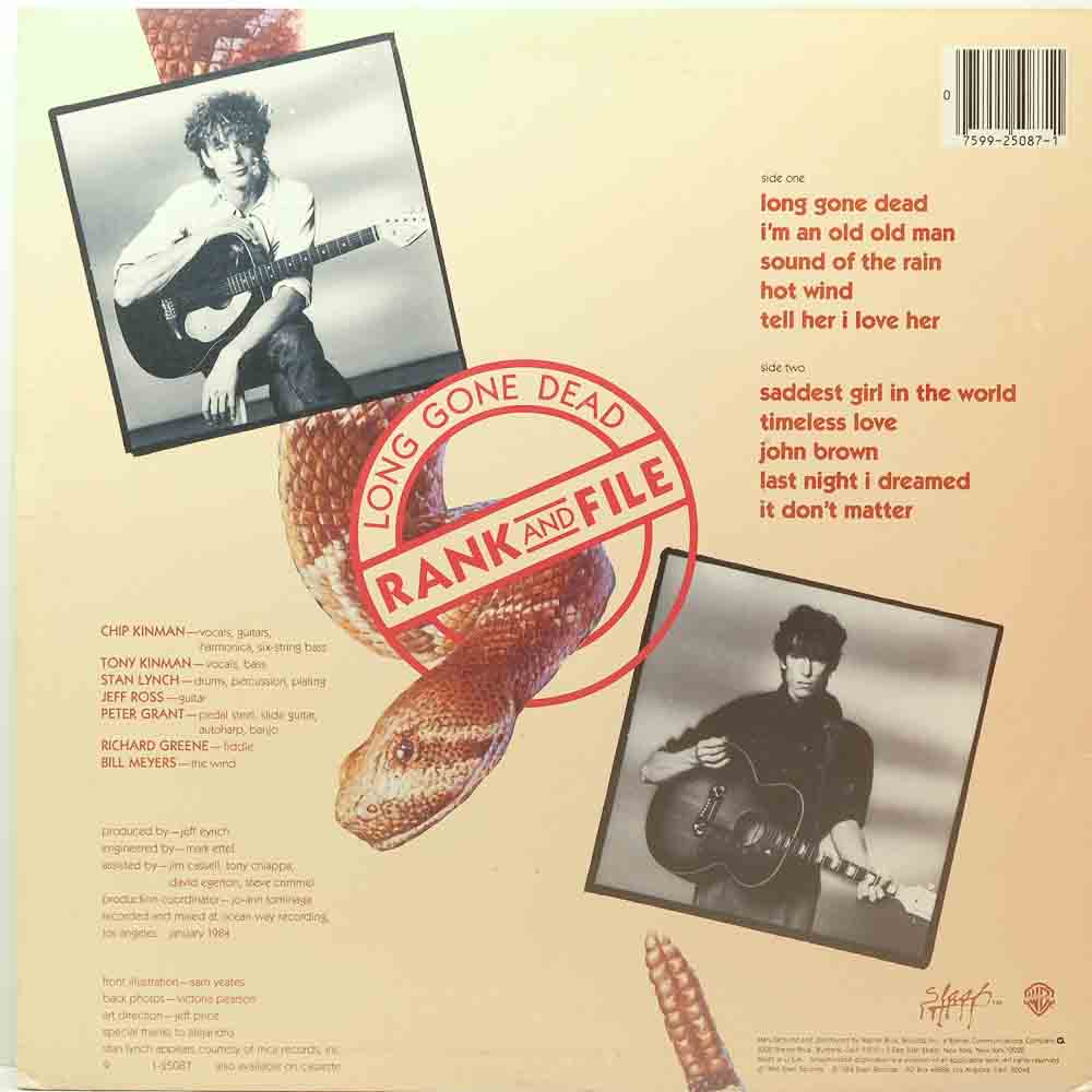 Rank & File - Long Gone Dead - Raw Music Store