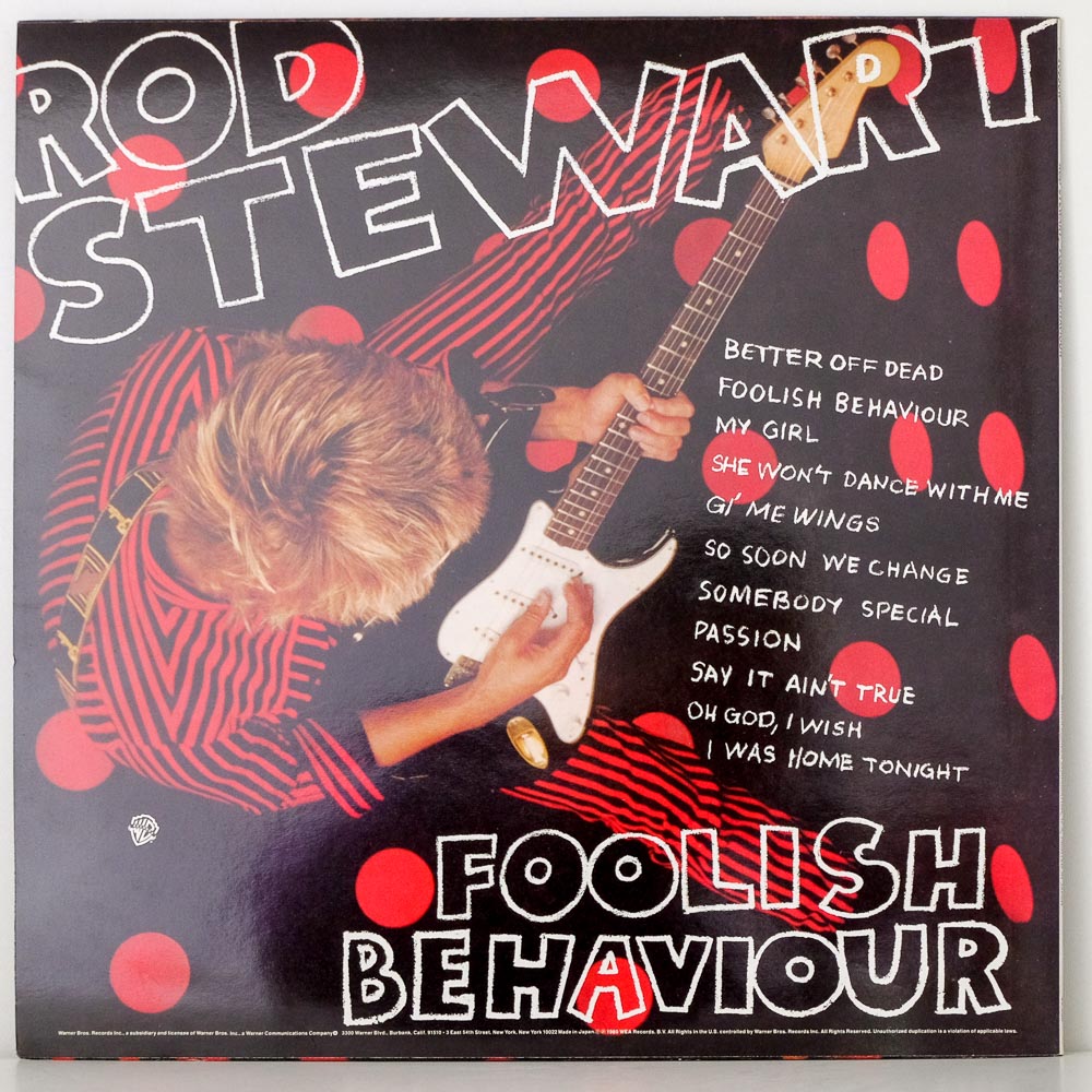 Rod Stewart - Foolish Behaviour - Raw Music Store