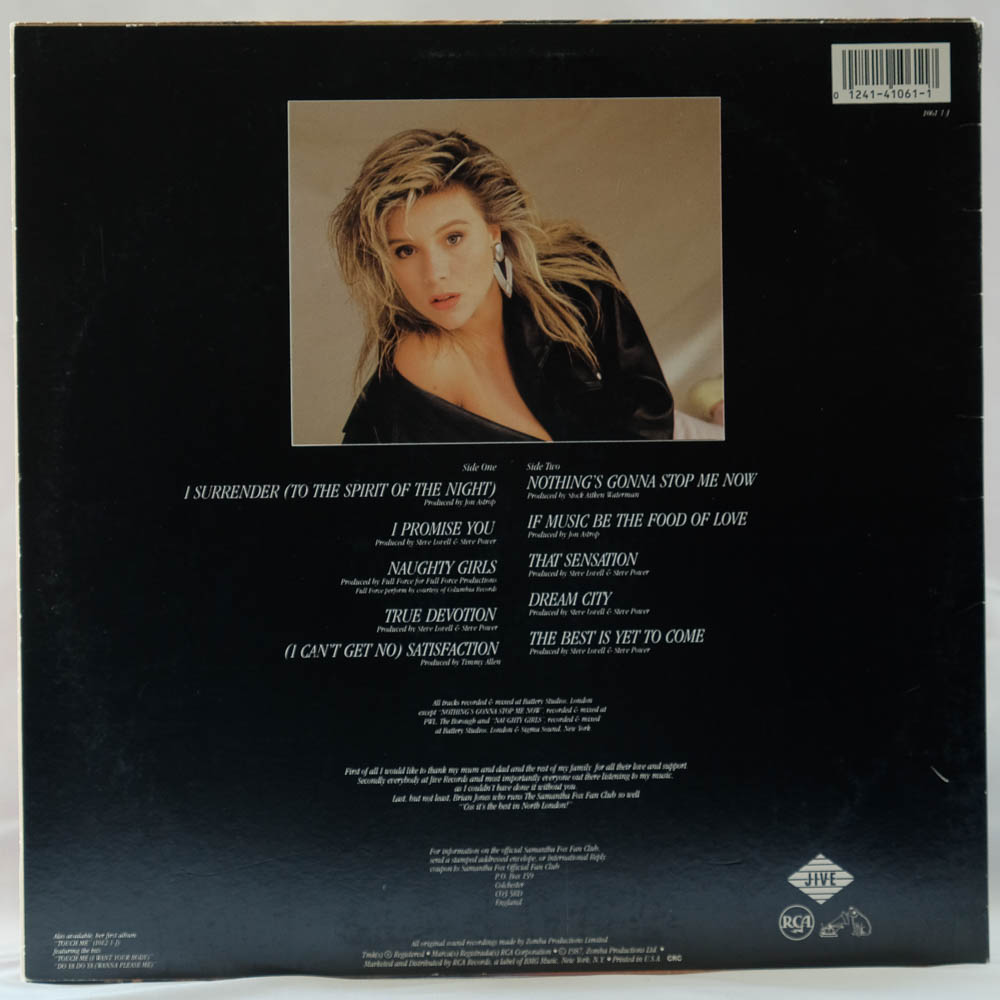 Samantha Fox - Samantha Fox - Raw Music Store