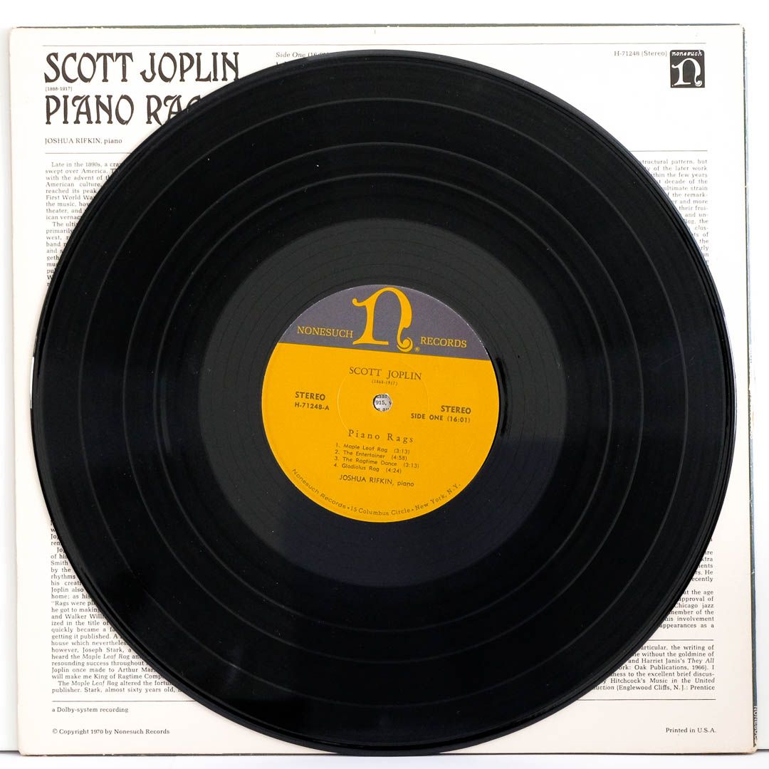 Scott Joplin, Joshua Rifkin - Piano Rags - Raw Music Store