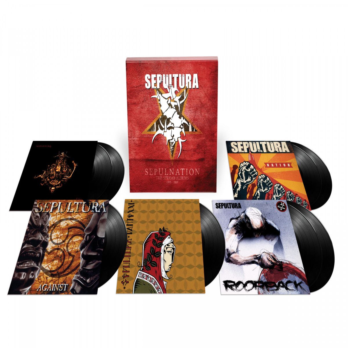 Sepultura - Sepulnation: The Studio Albums 1998- 2009 (180g Vinyl 8LP ...