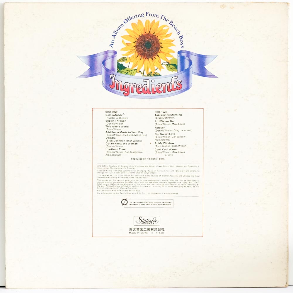 The Beach Boys - Sunflower - Raw Music Store