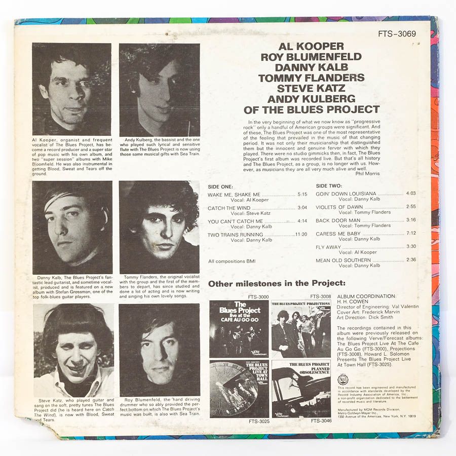 The Blues Project - Tommy Flanders, Danny Kalb, Steve Katz, Al Kooper ...