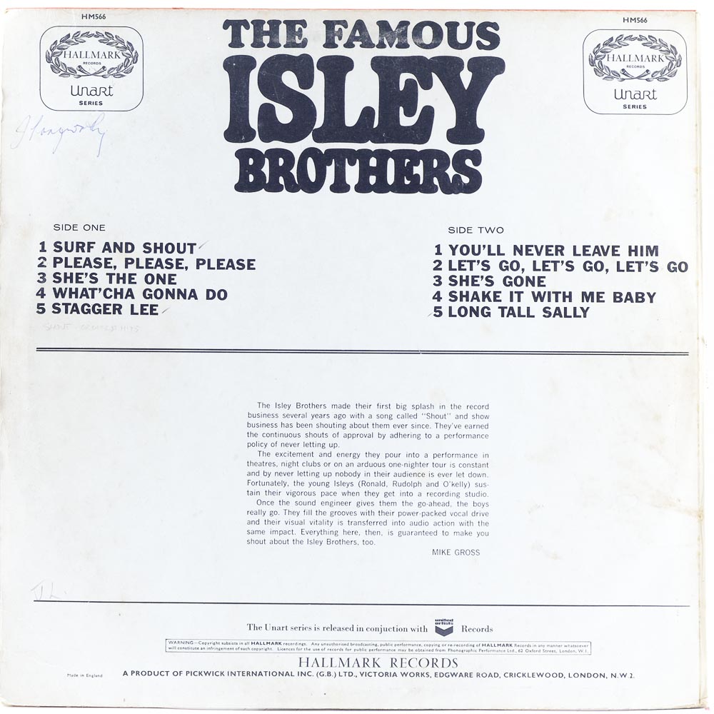 The Isley Brothers - The Famous Isley Brothers - Raw Music Store