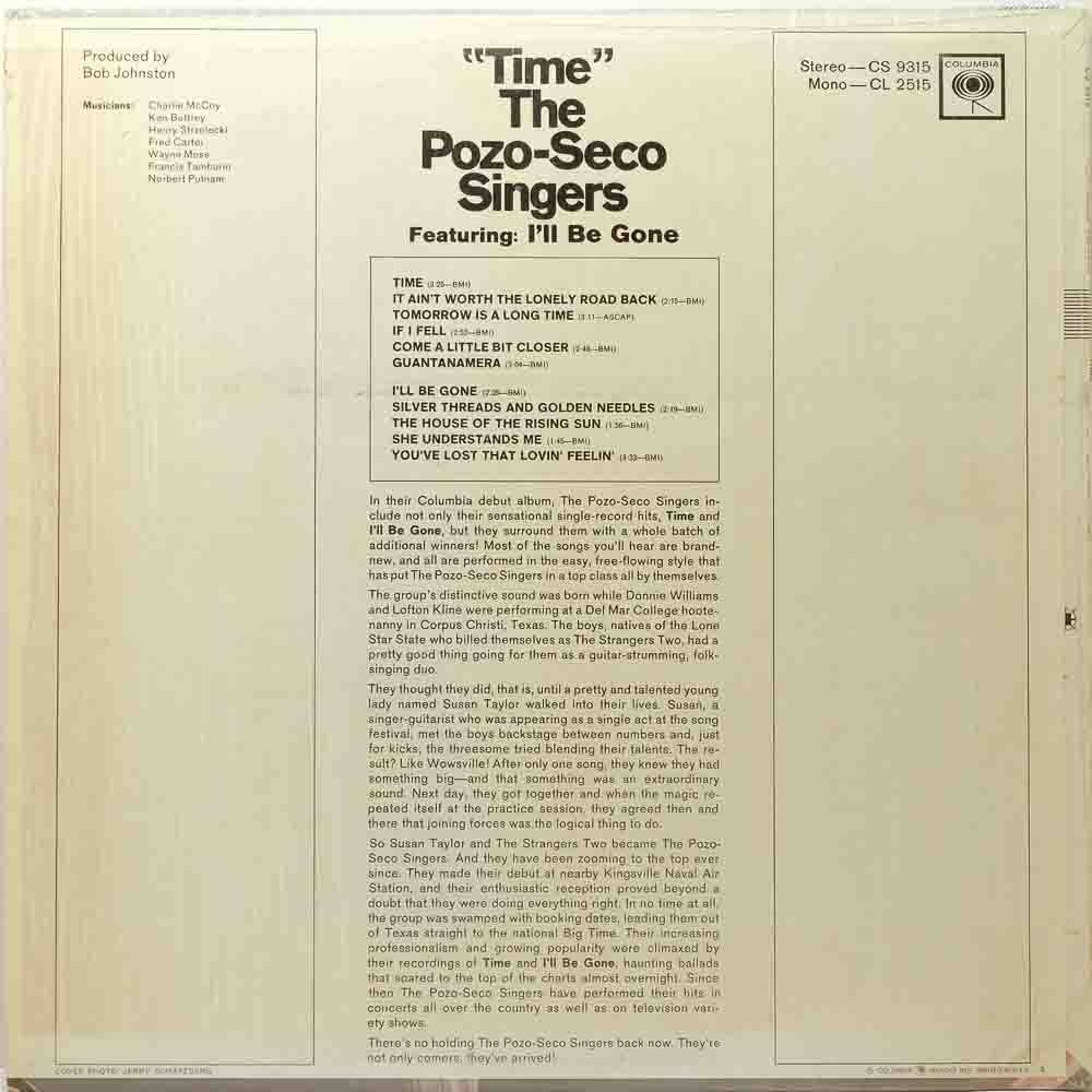 The Pozo-Seco Singers - Time - Raw Music Store