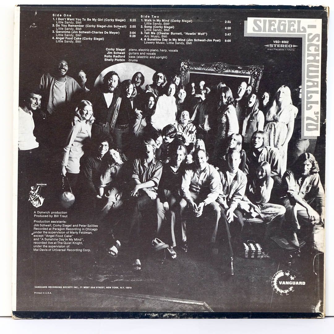 The Siegel-Schwall Band - Siegel-Schwall '70 - Raw Music Store