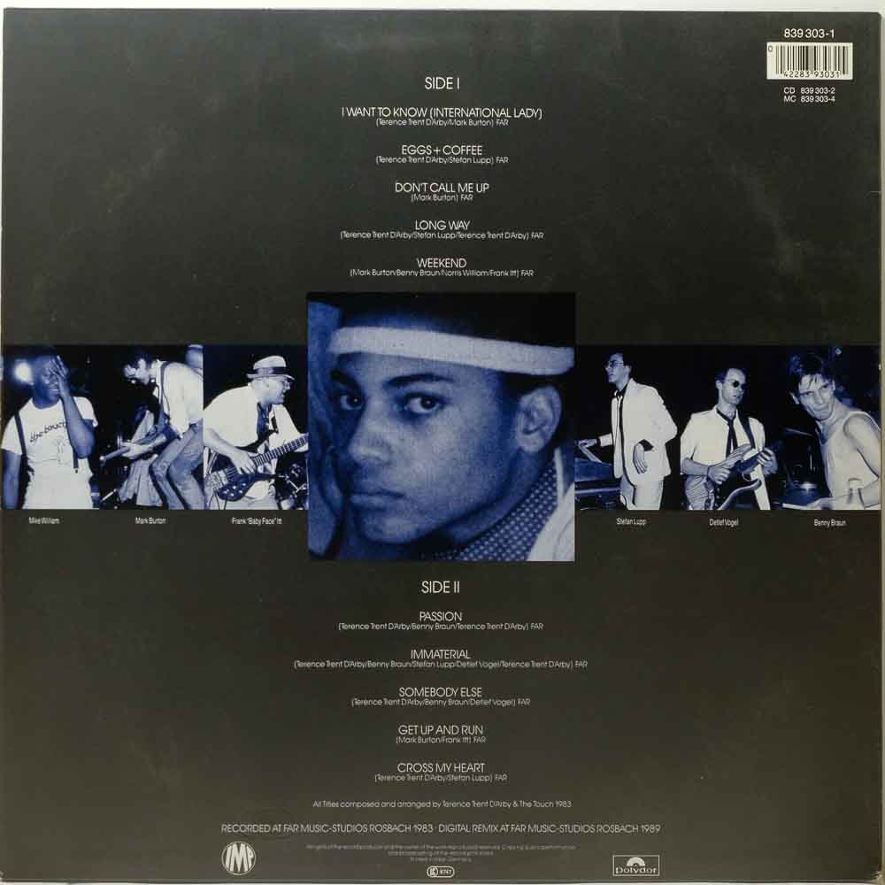 The Touch With Terence Trent D'Arby - Early Works - Raw Music Store