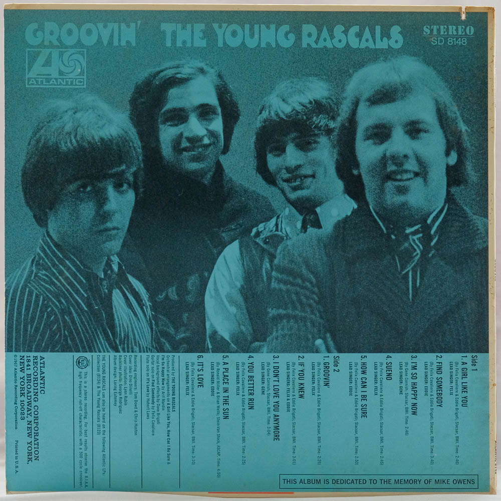 The Young Rascals - Groovin' - Raw Music Store