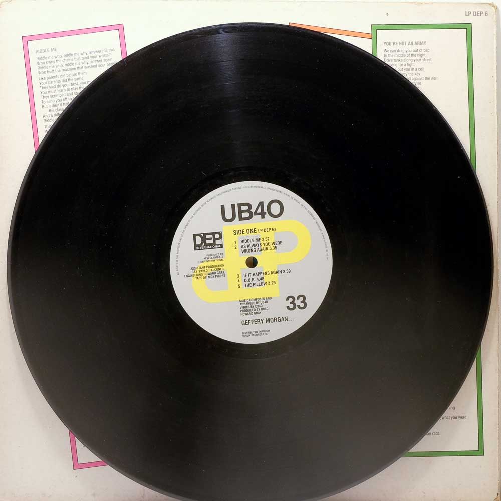 UB40 - Geffery Morgan... - Raw Music Store