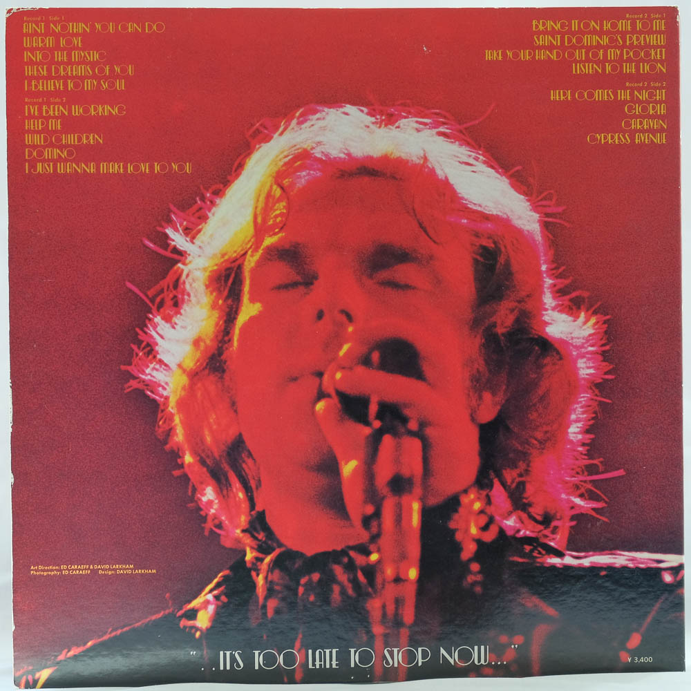 Van Morrison - It's Too Late To Stop Now - Raw Music Store