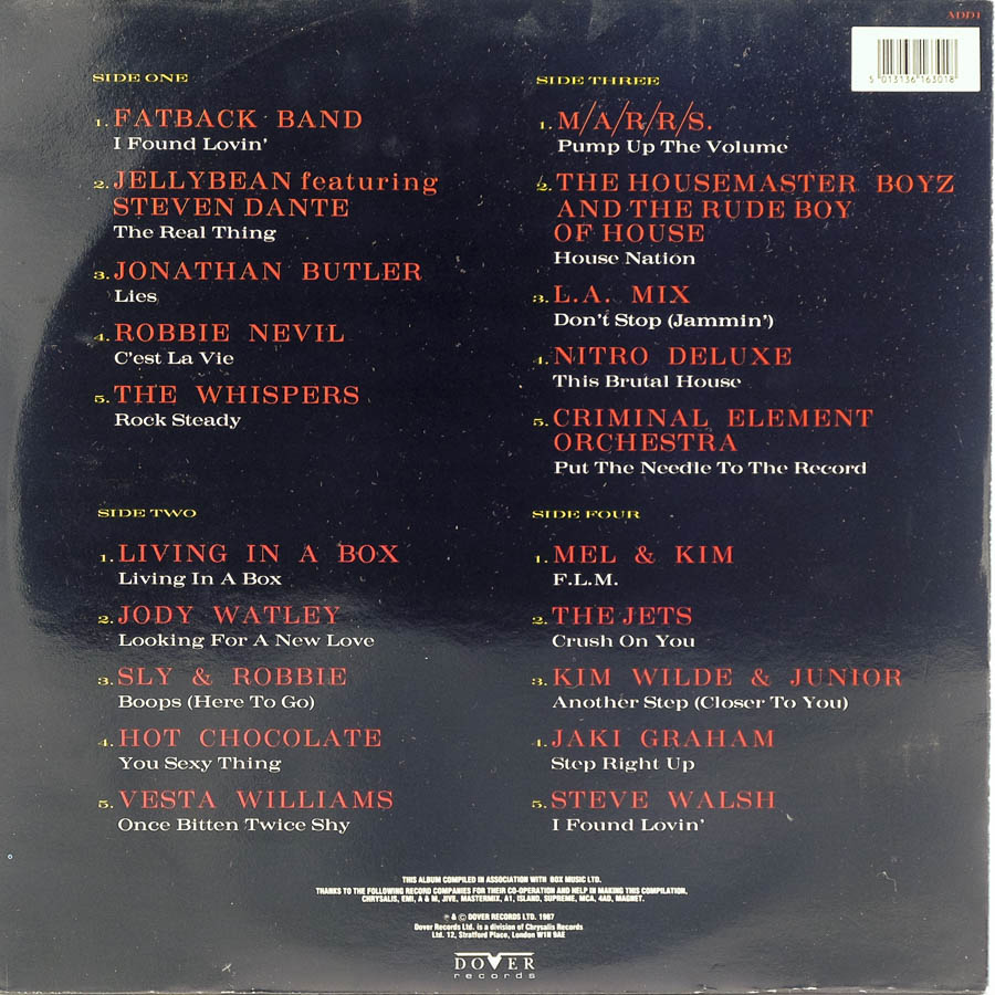 Various - The Chart Show - Dance Hits '87 - Raw Music Store