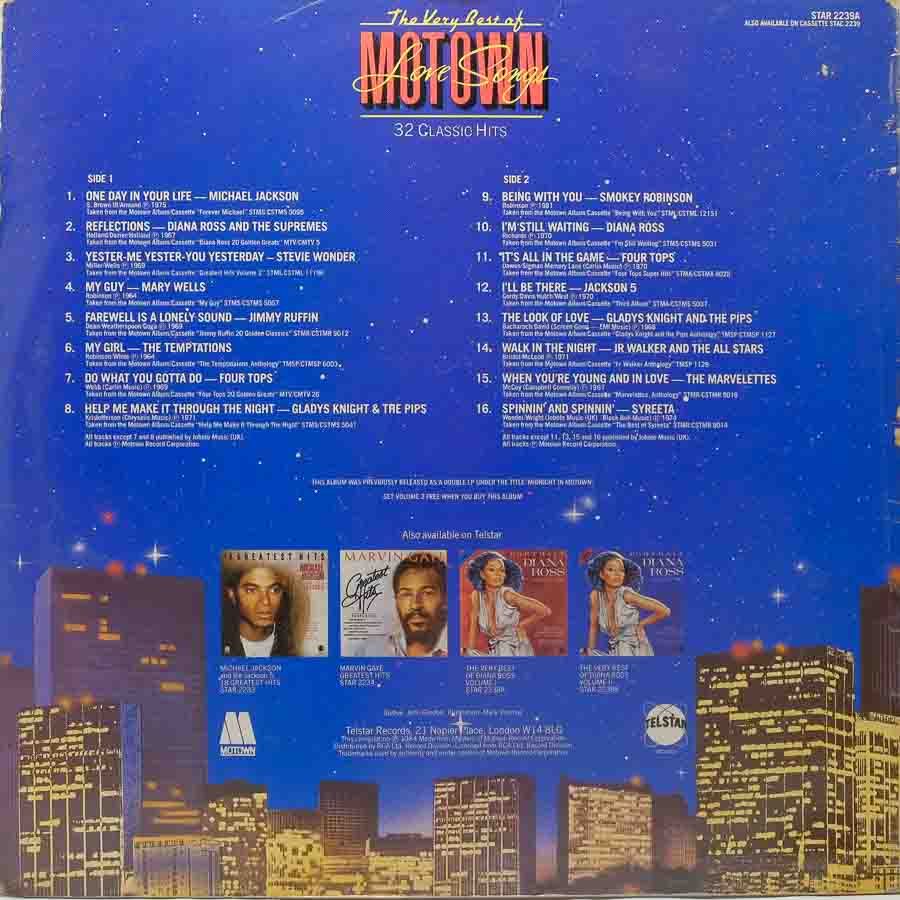 Various - The Very Best Of Motown Love Songs Volume 1 - Raw Music Store