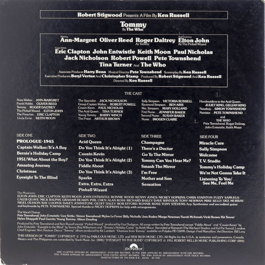 Various - Tommy (Original Soundtrack Recording) - Raw Music Store