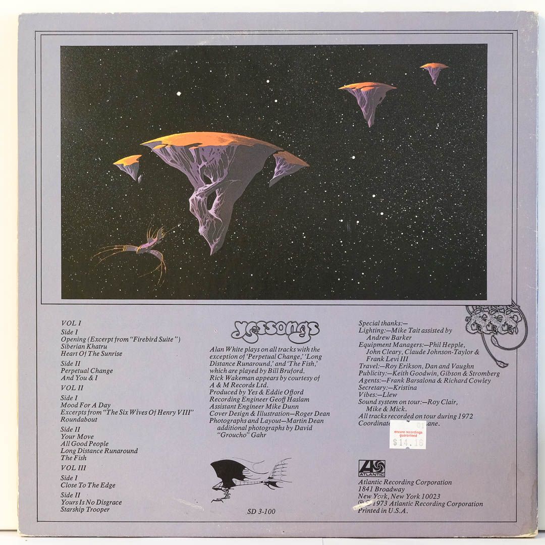 Yes - Yessongs - Raw Music Store