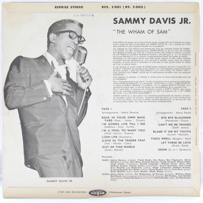 Sammy Davis Jr. - The Wham Of Sam - Raw Music Store