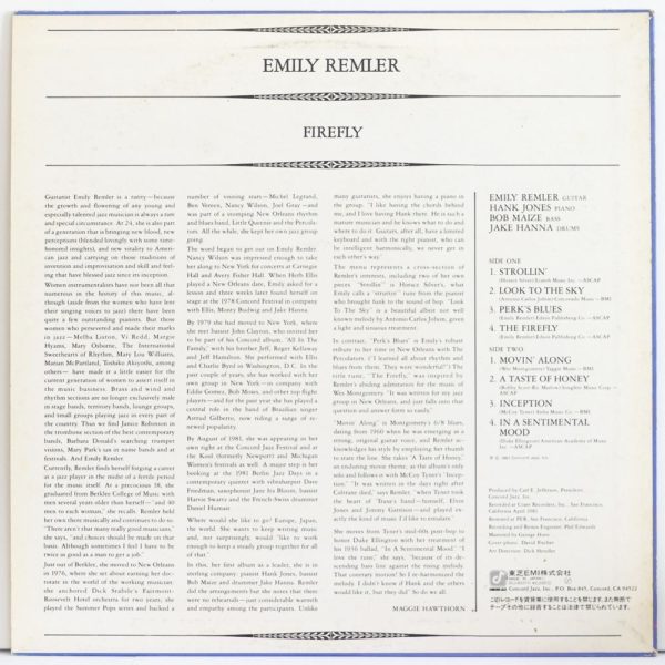 Emily Remler - Firefly - Raw Music Store