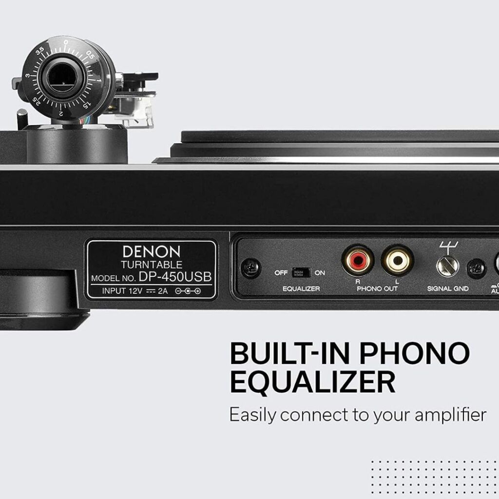 Denon DP-450 Stereo Turntable with USB - Raw Music Store