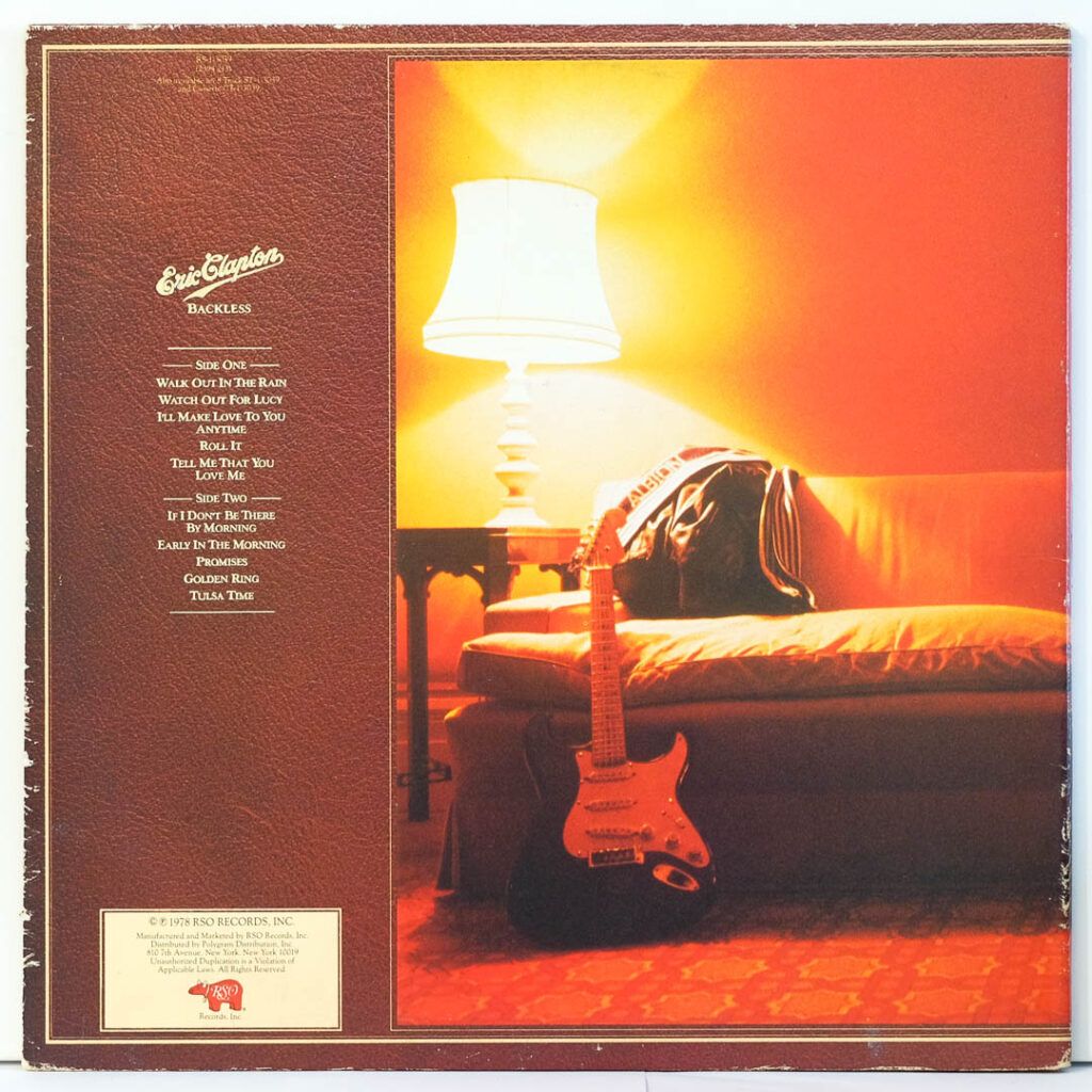 Eric Clapton - Backless - Raw Music Store