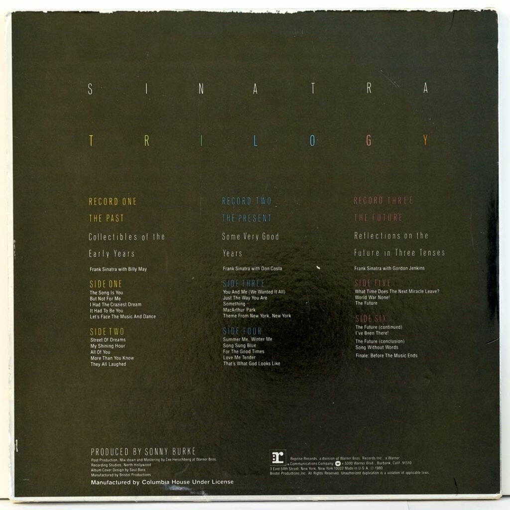 Frank Sinatra - Trilogy: Past, Present & Future - Raw Music Store